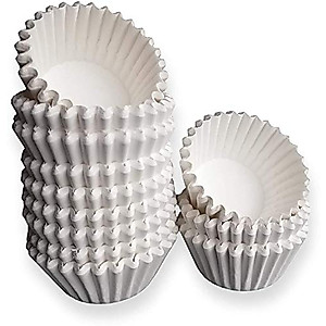 White Mini Cupcake Liners - 300-Pack - Mini Cups Sized Paper Cupcake Wrappers - Fits Perfectly Any Mini Muffin Baking Pan - Cup Cake Liner for Cupcakes, Muffins, Keto Fat Bombs & Mini Cheesecakes