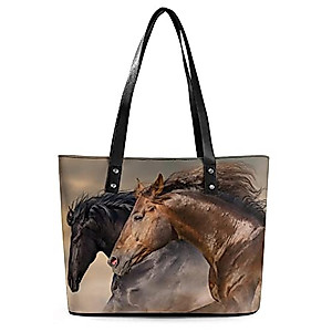 Womens Handbag Horse Leather Tote Bag Top Handle Satchel Bags For Lady