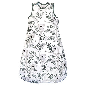 Rey & Shay Sleep Sacks - 100% Cotton Super Soft Baby Wearable Sleeping Bag, 6-18 Month, 1.5 TOG. (Green Koala)