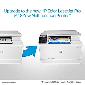HP Color Laserjet Pro M180nw All-in-One Wireless Color Laser Printer, Mobile Printing & Built-in Ethernet, Works with Alexa (T6B74A)