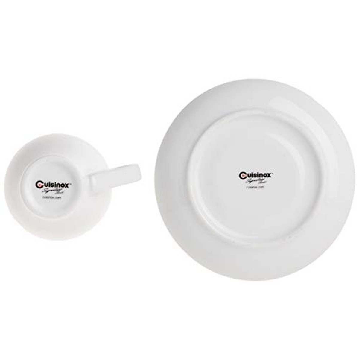 Cusinox White Porcelain Espresso Cup Sets for Espresso Coffee, 2 Oz