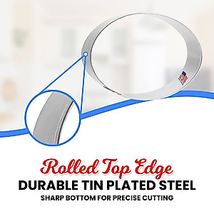 Foose Oval Cookie Cutter 4 Inch –Tin Plated Steel Cookie Cutters – Oval Cookie Mold