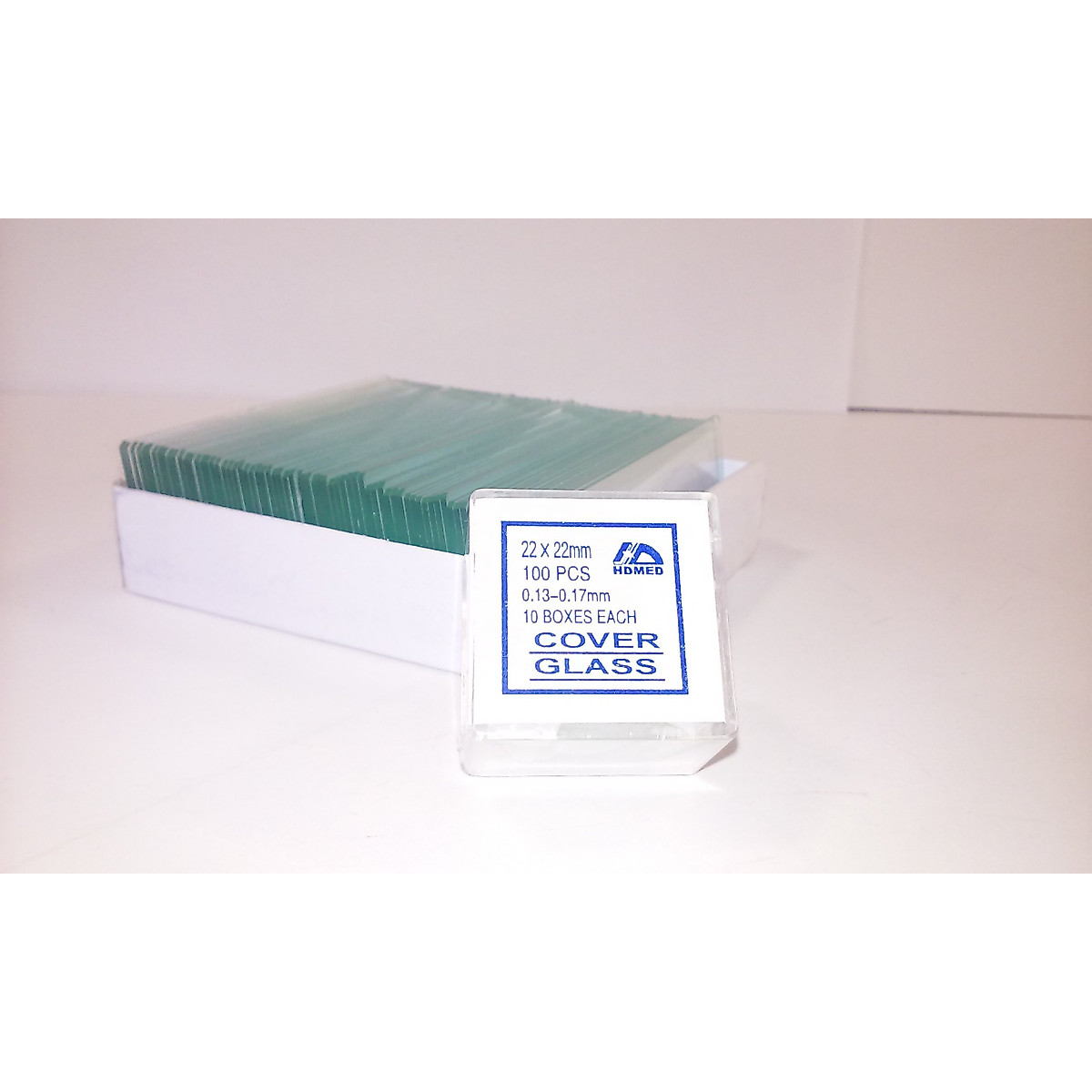 CB 7101S1 72-Pieces Blank Microscope Slides & 100-Pieces Square Cover Glass