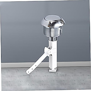 Angoily 5pcs toilet tank button toilet tank part push button replacement single flush toilet button toilet tank fittings Toilet Repair Push Button abs flush valve individual handle