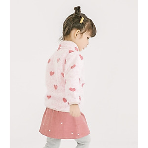 DILIBA Toddler Fleece Jacket Baby Boys Girls Lightweight Fall Winter Warm Coats 3T