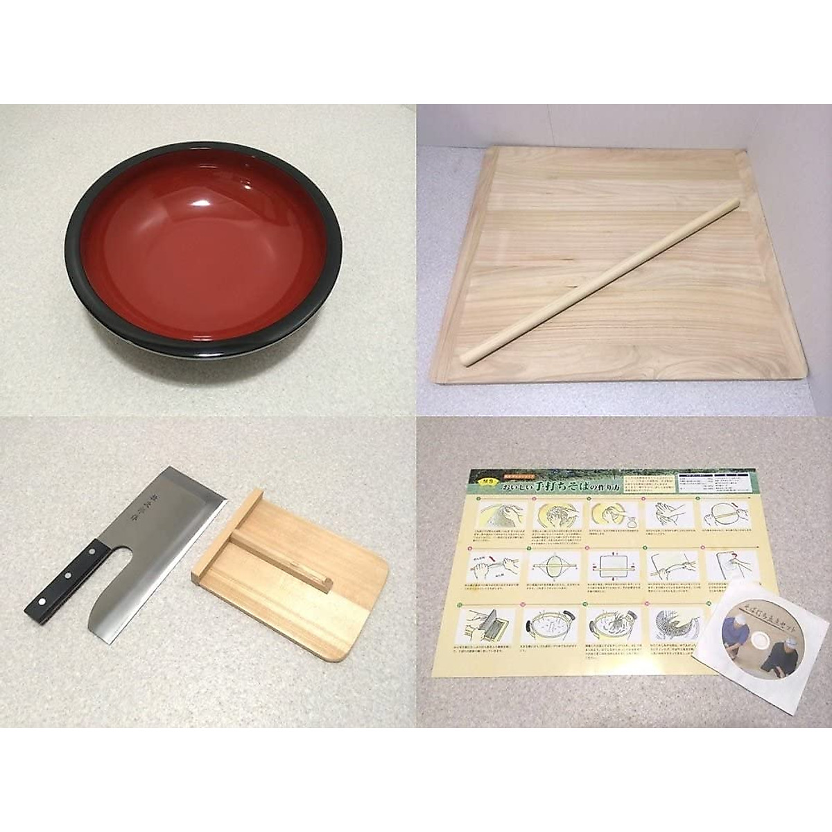 Soba Making goods Contain　five pieces Set w/DVD 22432
