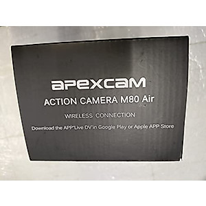 Apexcam Action Camera 4K Sports Camera 20MP 40M 170°Wide-Angle WiFi Waterproof Underwater Camera with 2.4G Remote Control 2 Batteries 2.0'' LCD Ultra HD Camera with Mounting Accessories Kit