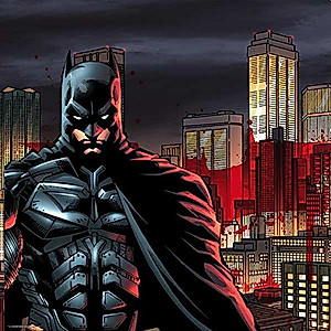 Skinit Decal Gaming Skin Compatible with PS4 Slim Bundle - Officially Licensed Warner Bros Batman in Gotham City Design