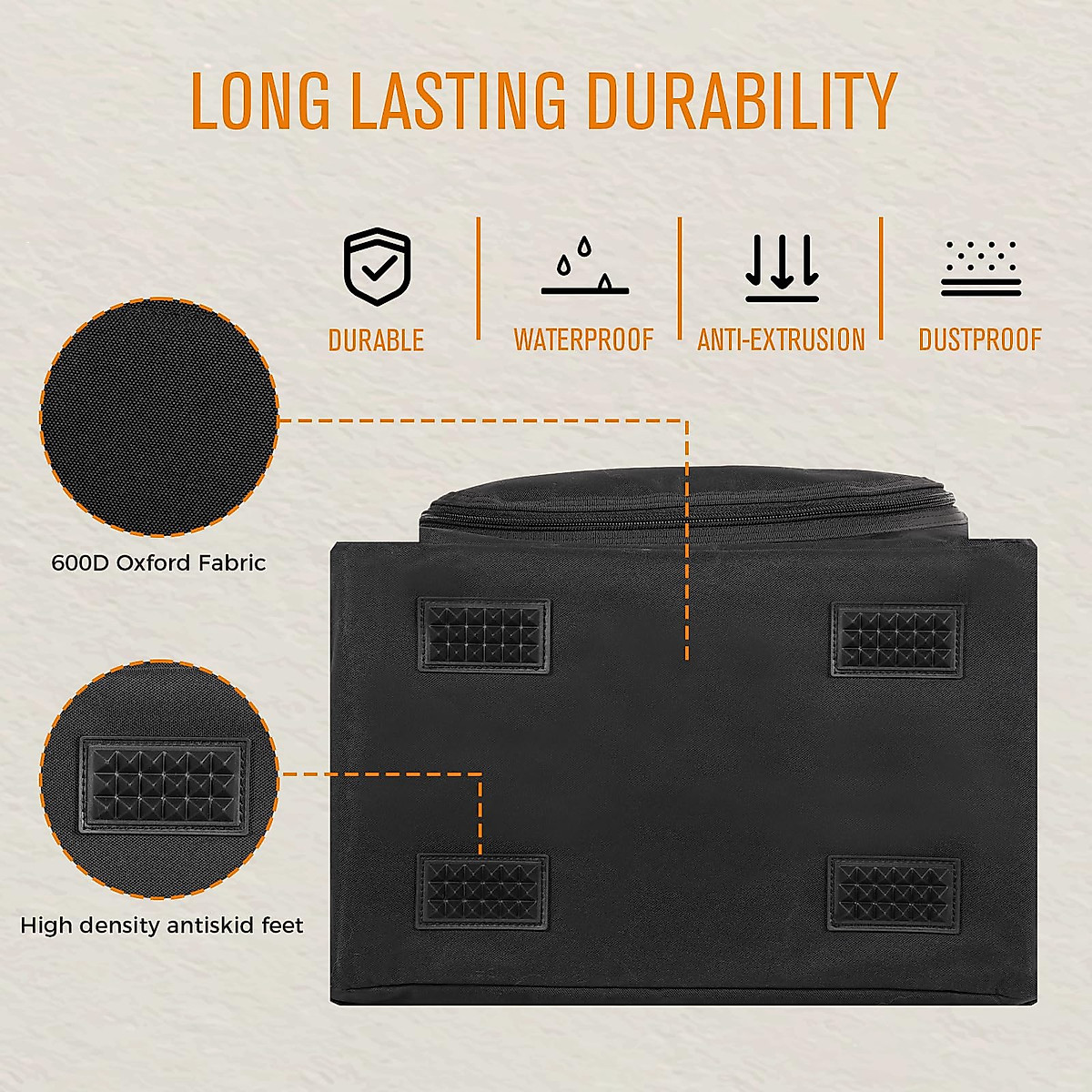 SCAVATA Large Hat Bag for Baseball Caps, Hat Organizer Bag for Traveling & Moving, Storing Snapback Cap, Portable Hat Carrier Holder Case for 20-24 Caps (Black)