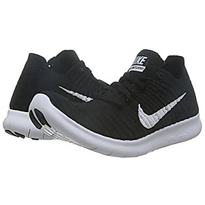 Nike Women's Free Running Motion Flyknit Shoes, Black/White - 9.5 B(M) US
