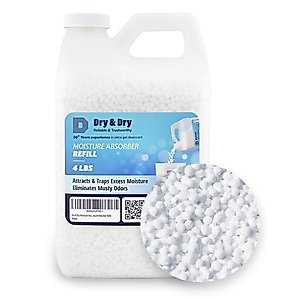 Dry & Dry Moisture Absorbers Refill Beads (4 LBS) - Dehumidifiers for Home Dehumidifier for Basement Dehumidifiers for Bedroom Small Dehumidifiers Dehumidifiers Moisture Absorbers