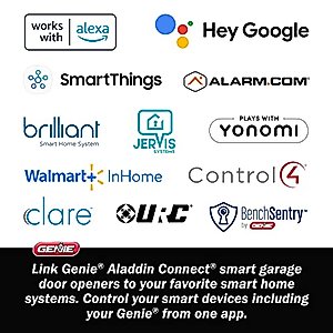 Genie ALKT1-R Smart Garage Door Opener Controller, Aladdin Connect Kit, Works with Alexa, Google, SmartThings