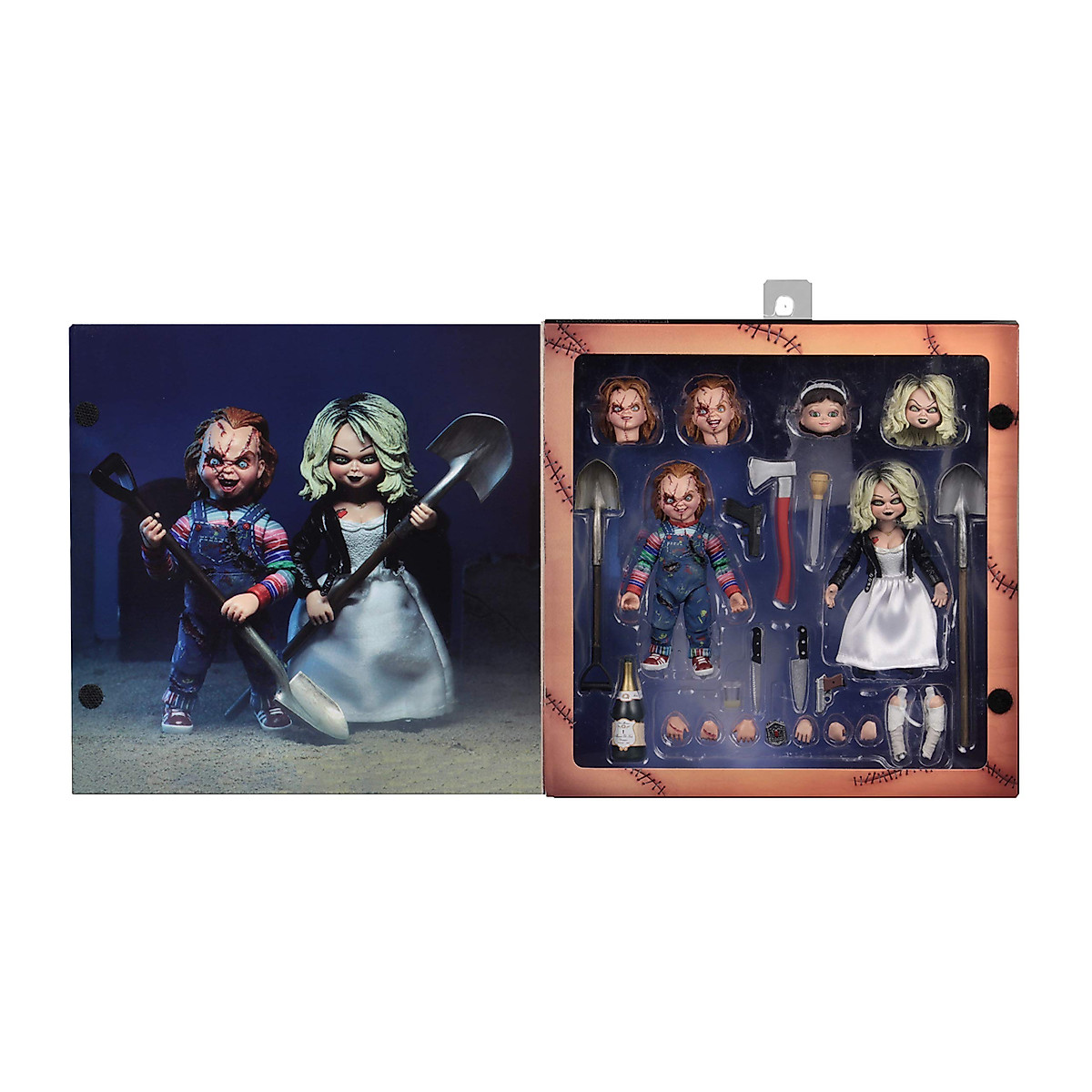NECA - Bride of Chucky - 7" Scale Action Figure - Ultimate Chucky & Tiffany 2-Pack