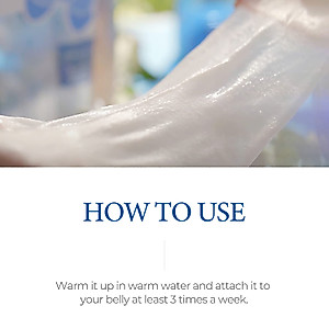 TNTNMOM’S Blue Belly Sheet Mask : Stretch Mark Prevention Mask Pack - 10 Safe & Fragrance-Free Sheets (1.94oz Essence) - Nourishing Solution for Pregnant Women's Skin