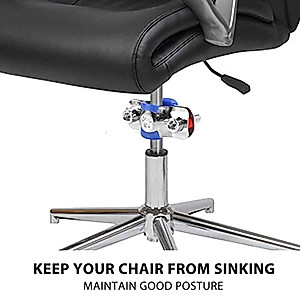 2 Pieces Fix Sinking Office Chair Stainless Steel Chair Protective Cover Office Chair Fixed Tube Card Office Chair Height Adjustment Protective Cover for Stop Office Chair Sinking