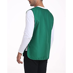 Xeoxarel Unisex Cobbler Apron with 3 Pockets Vest, Universal Apron for Women or Men Wine Red