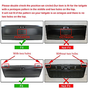 HECASA Air Design Tailgate Spoiler Compatible with 2009-2021 Dodge Ram Classic 1500 2500 3500 Replacement for #CH06A16 Black Cap Molding Top Protector