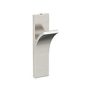Amerock HBX37014G10 | Apex Single Prong Decorative Wall Hook | Satin Nickel Hook for Coats, Hats, Backpacks, Bags | Hooks for Bathroom, Bedroom, Closet, Entryway, Laundry Room, Office