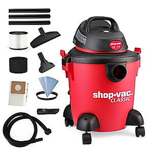 Shop-Vac 5 Gallon 4.5 Peak HP Wet/Dry Vacuum, Portable Heavy-Duty Shop Vacuum 3 in 1 Function with Attachments for House, Garage, Car & Workshop, 5971536