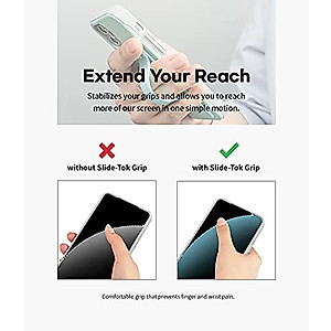 Goospery SlideTok Phone Grip Strap [4-Pack] Silicone Portable Telescopic Finger Strap Bracket Kickstand Universal Mobile Phone Stand Holder for Most Smartphone and Tablets