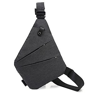 Xinxinyu Sling Bag Chest Backpack Casual Daypack Shoulder Crossbody Lightweight Anti Theft Outdoor Sport Travel Hiking for Men Women (Grey 1)
