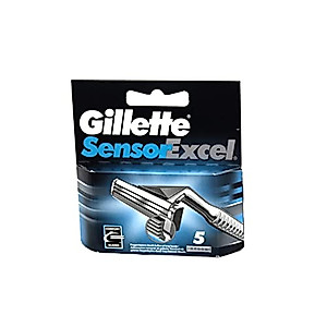Gillette Sensor Excel Men's Razor Blade Refills, 5 Count, Mens Razors/Blades