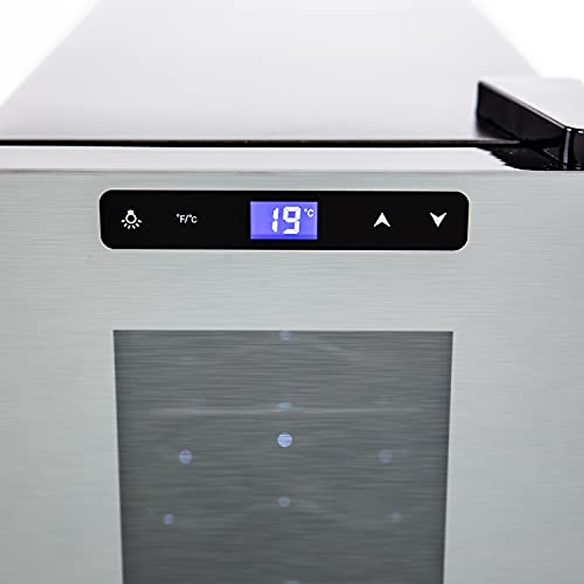 Avanti WCT6C4S Wine Cooler Refrigerator with 6 Bottle Capacity, Thermoelectric Cooling, Freestanding WineCellar, Temperature LED Display, Black