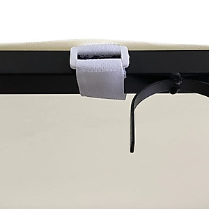 Canopy Cream,Backyard Gazebo,Hardtop Gazebo,Outdoor Gazebo, Garden Gazebo,Camping Gazebo,3 Middle Bars on Top Roof,for Barbeque, Deck,Garden Party,Markets,13.1'x9.8' 0.6 oz/ft² Fabric and Steel