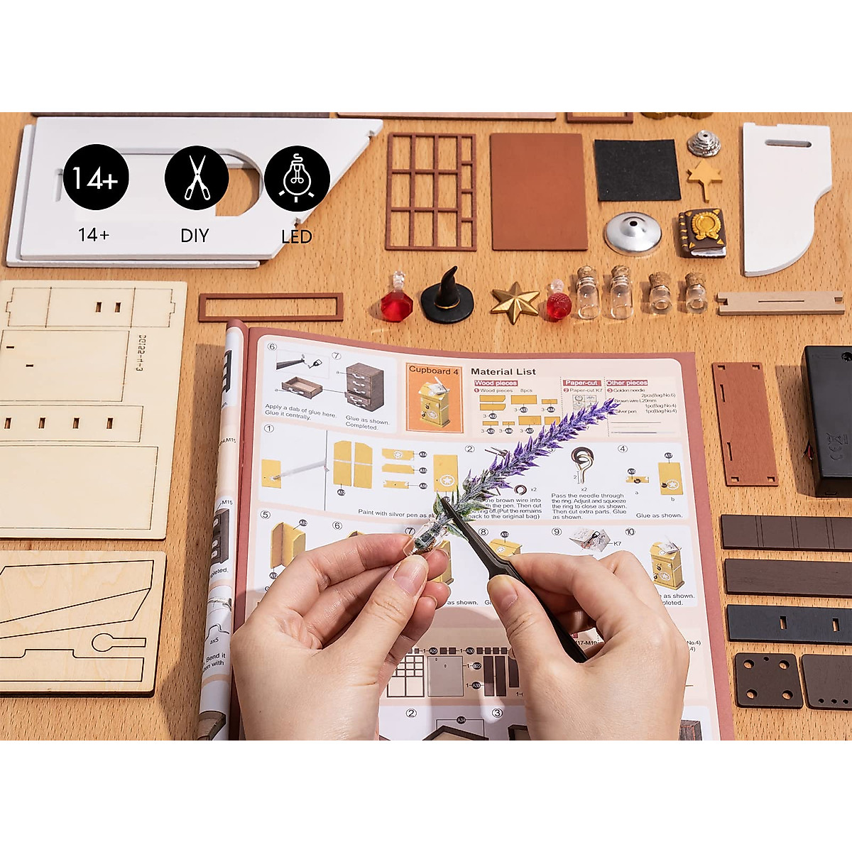 Rolife DIY Miniature Dollhouse Room Kit - Magic Potion Store Diorama Kit DIY Crafts Hobbies for Women/Men Gifts for Teens Adults Home Decor