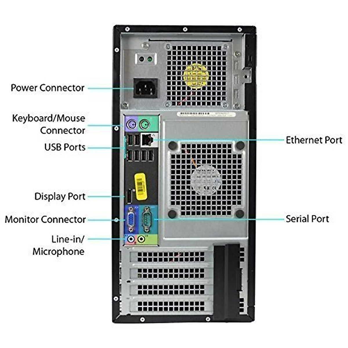 Dell Optiplex 9010 Tower Premium Business Desktop Computer (Intel Quad-Core i5-3470 up to 3.6GHz, 8GB DDR3 Memory, 2TB HDD + 120GB SSD, DVD, WiFi, Windows 10 Professional) (Renewed)