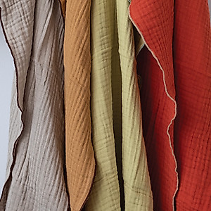 Creative Co-Op Woven Cotton Double Cloth Tea Towels, Set of 6 Colors