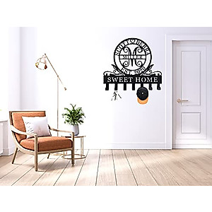 HRZSIGNFC Personalized Key Holder for Wall, Metal Key Hooks for Wall, Wall Key Holder, Custom Name Key Rack for Wall, Coat Rack, Towel Rack, Key Hanger for Wall, Custom Name Key Holder