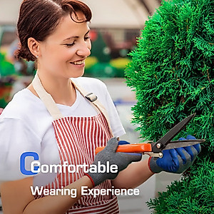 Infimor Work Gloves for Men 6 Pairs Large, Rubber Latex Texture Coated Safety Gloves, Heavy Duty Mechanic Gloves with Grip