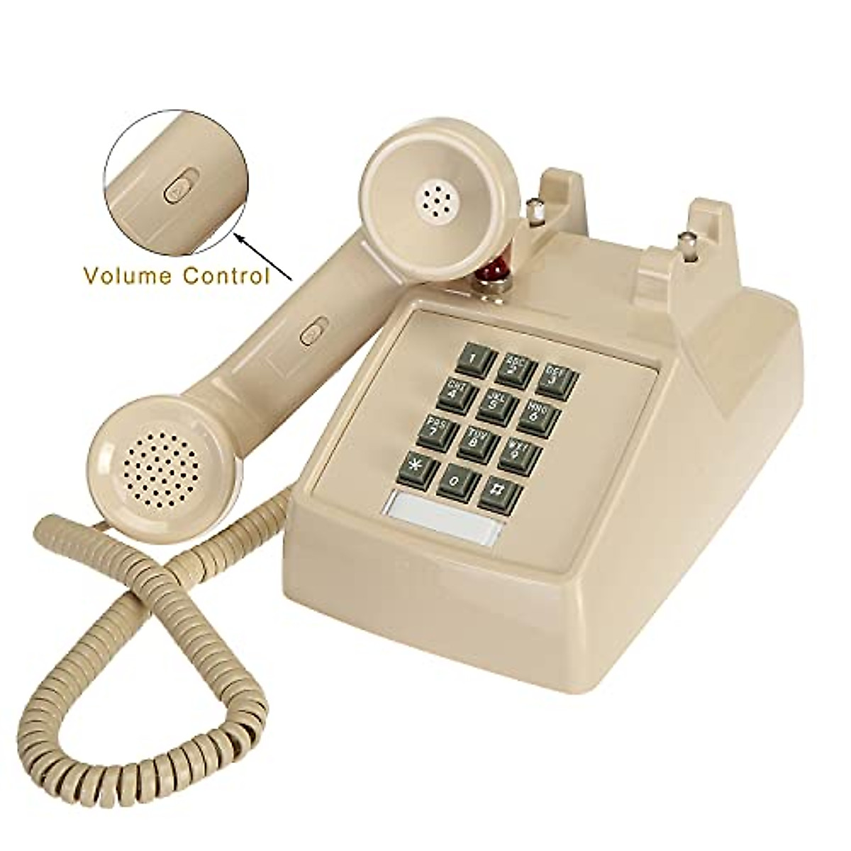 SOUJOY Vintage Cord Phone - Retro Style for Home & Office
