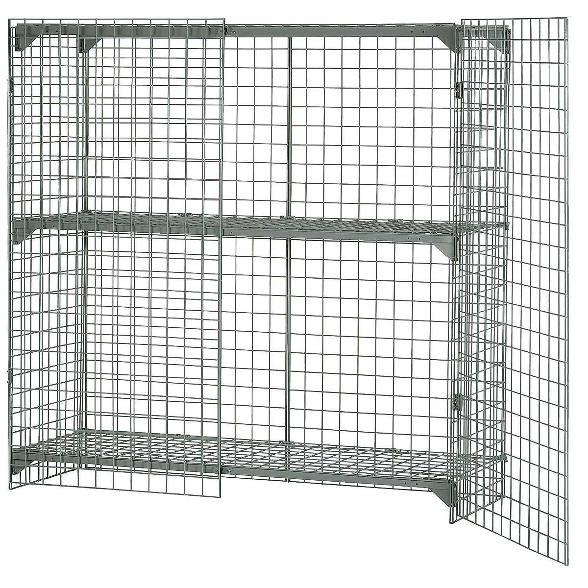 Global Industrial Wire Mesh Security Cage, 72 x 24 x 72