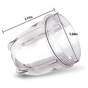 Joyparts Replacement Parts Cups Accessory Compatible with Original Magic Bullet 250W MB1001 Blender (2 12oz cups)