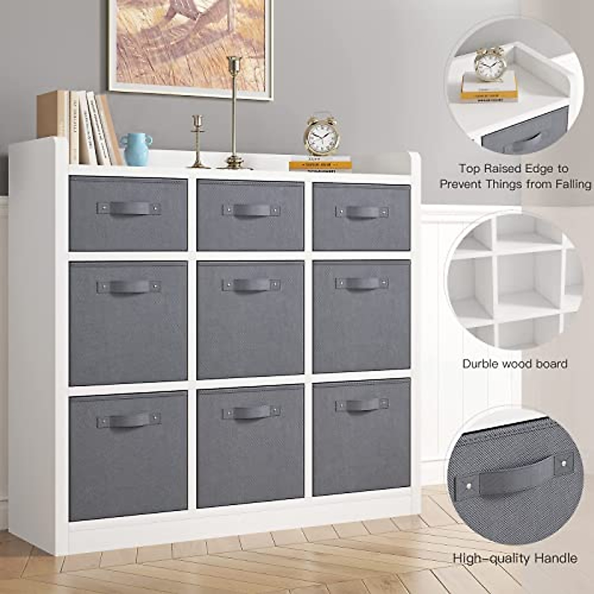 EnHomee Cube Storage Organizer with Storage Bins