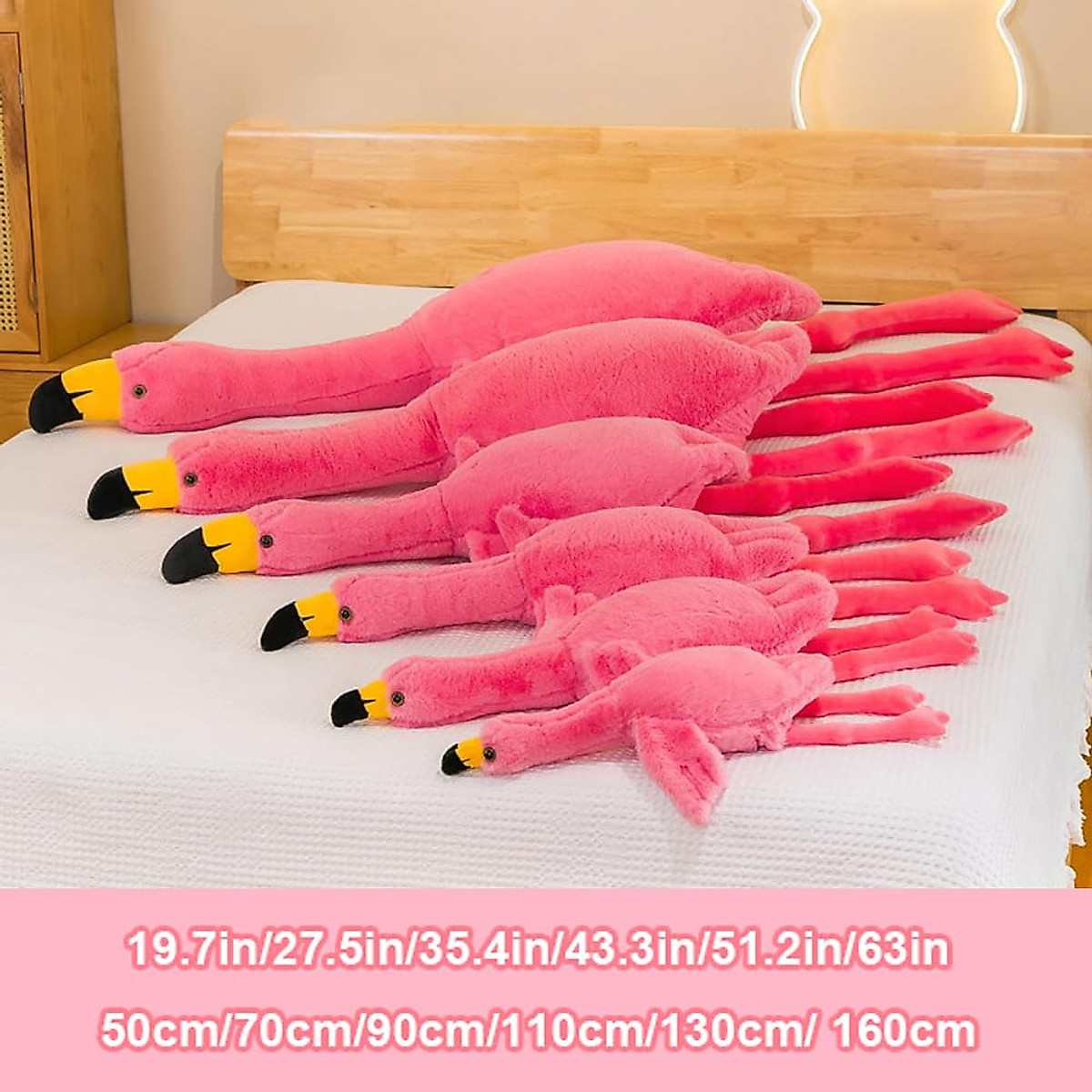 Flamingo Stuffed Animal Plush Pillow Cute Giant Flamingo Plush Toy Plush Soft Hugging Pillow Flamingo Stuffed Animal Duck Plush Pillow Gift for Kids Birthday (43.3in Pink)