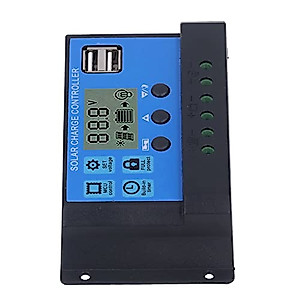 Solar Regulator, Solar Controller LCD Display Power Off Memory PWM for Industry (40A)
