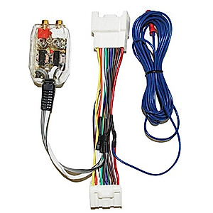 Factory Radio Stereo Amplifier Sub Interface Wire Harness + Inline Converter Compatible with Mitsubishi