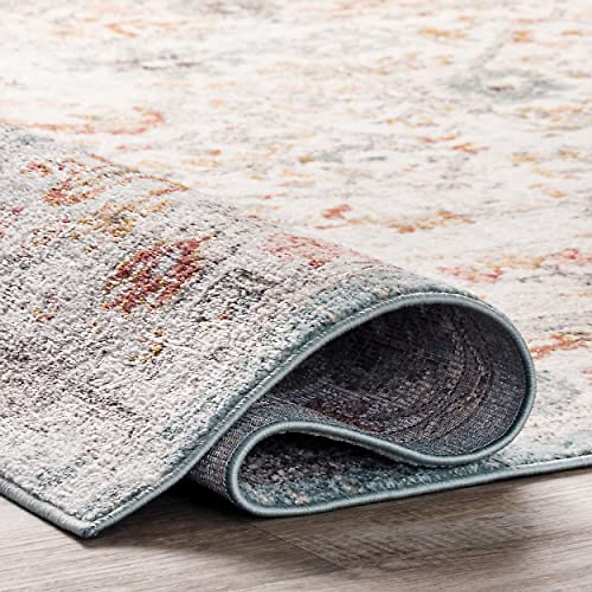 nuLOOM Rose Persian Vintage Area Rug, 4' x 6', Beige