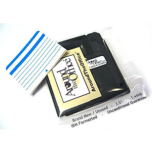 Around The Office Premium® Pack of 5 Floppy Diskettes 1.44 3.5-Inch DS-HD IBM PC Formatted with Unconditional Guarantee