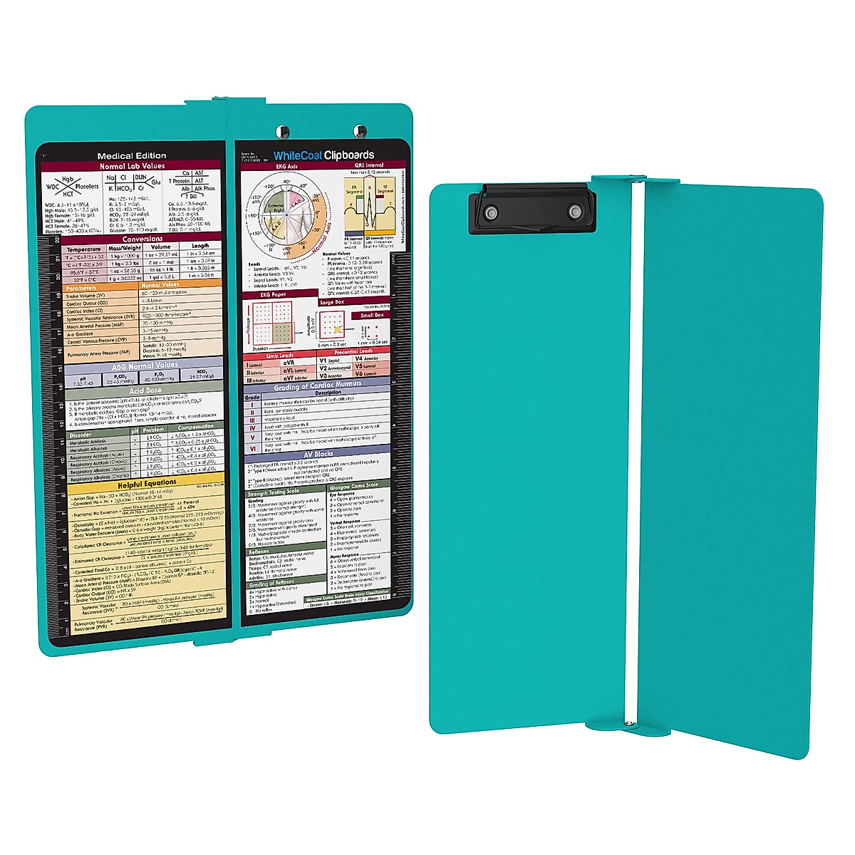Whitecoat Clipboard® Vertical - Teal Medical Edition