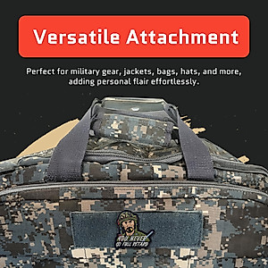 Never Go Full Retard PVC Patch: Humorous Morale Patch with Hook and Loop - Funny Tactical Military Patches, Tropic Thunder, Morale Patches for Backpacks, Helmet and Other Military Tactical Gears