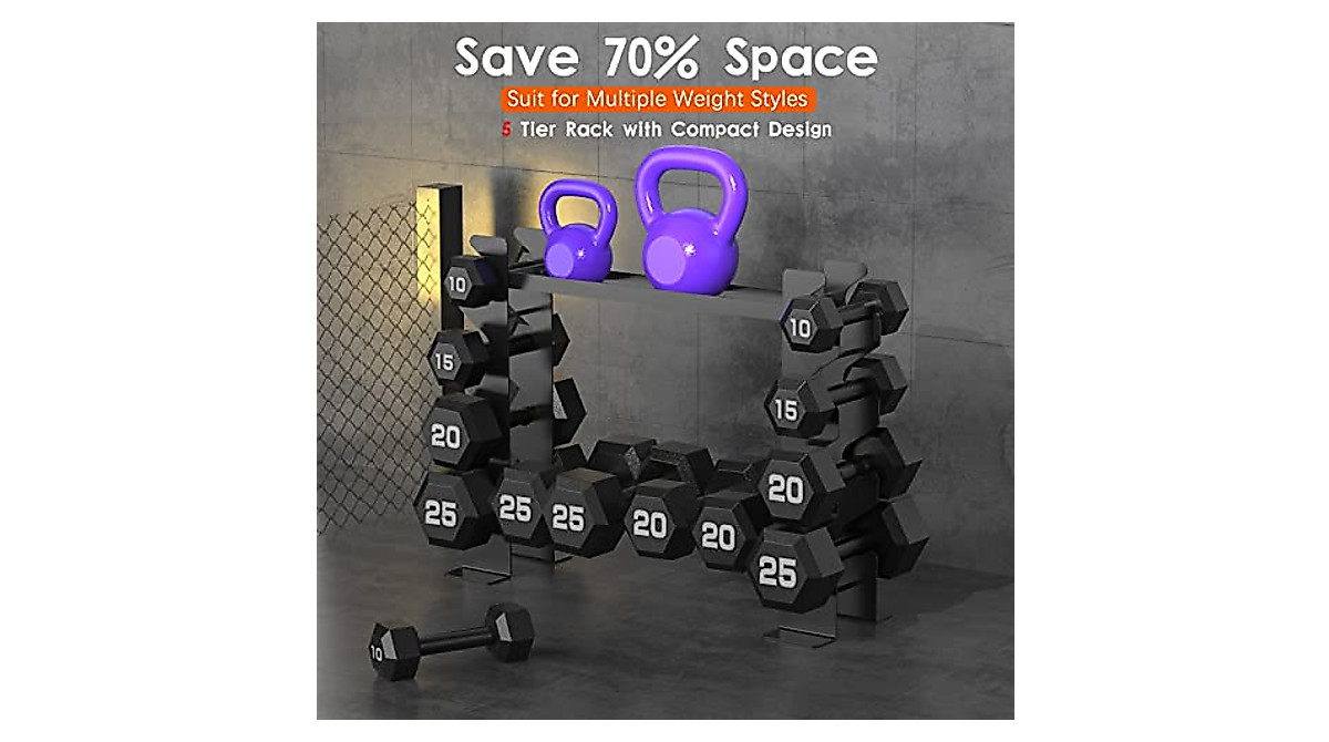 Lmdex Dumbbell Rack - Sturdy Weight Storage for Home Gym