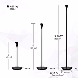 Panasonic HomeHawk FLOOR Home Monitoring HD Camera for Senior Care, Motion Detection Night Light, 2-way Talk, 24/7 Live View + Secure Recording, Alexa Compatible - KX-HNC850 (Black Satin)