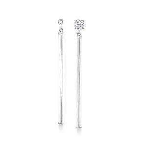 Ross-Simons Sterling Silver Linear Drop Earring Jackets