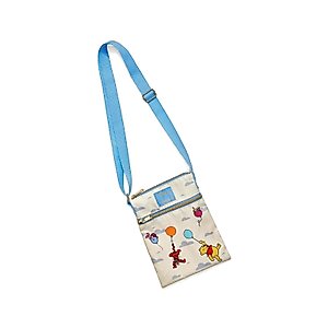 Loungefly Disney Winnie The Pooh Balloons Passport Crossbody Bag BLUE NONE