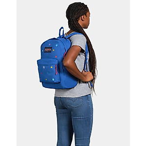 JanSport Superbreak Plus FX Backpack - Work, Travel, or Laptop Bookbag with Water Bottle Pocket, Kidcore Charms