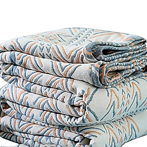 DLOETT Warm Throw Blanket on Cotton Sheets Soft Breathable Checked Comforter Sofa Covering Home Decor (Color : D, Size : 200xm*230cm)